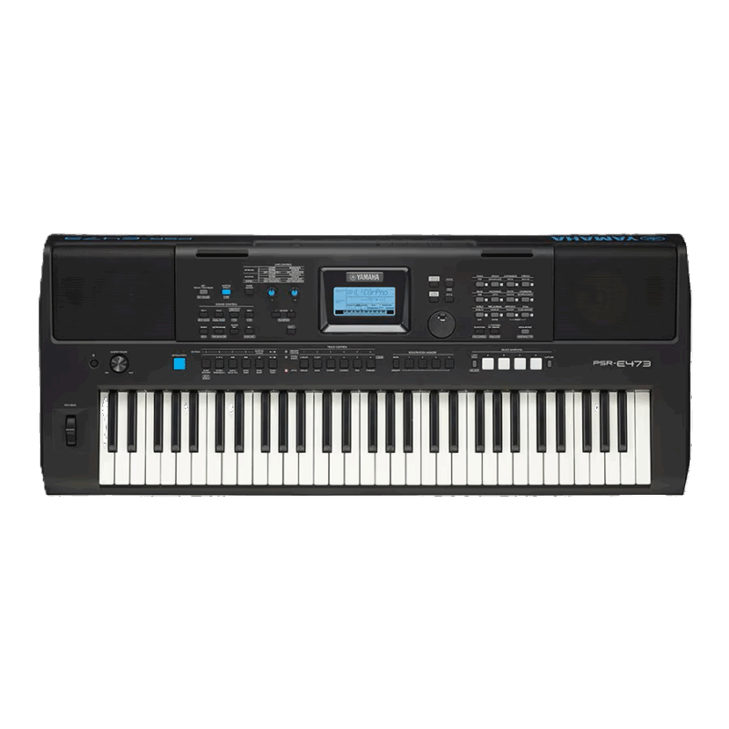 KIT TECLADO YAMAHA PSR E473 + ESTUCHE + BASE DOBLE + PEDAL SUSTAIN ...