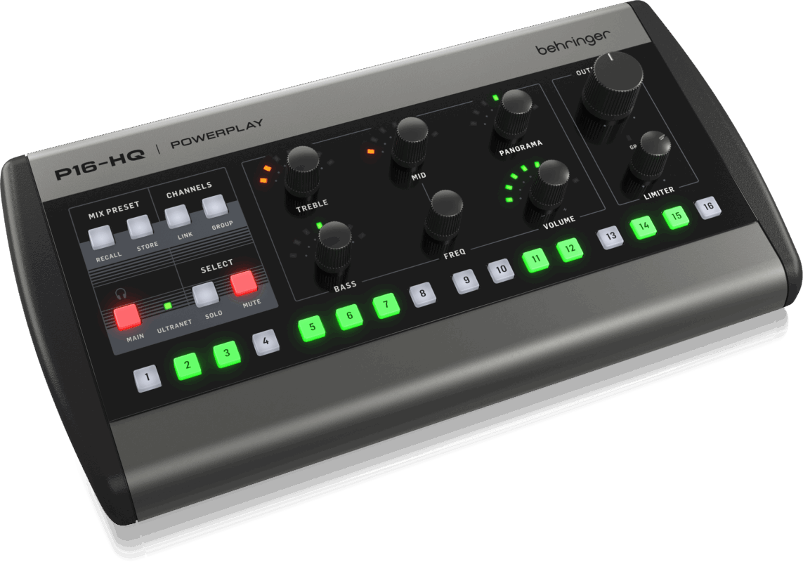 MEZCLADOR MONITOREO PERSONAL IN EARS BEHRINGER P16 HQ – Global Music Sas