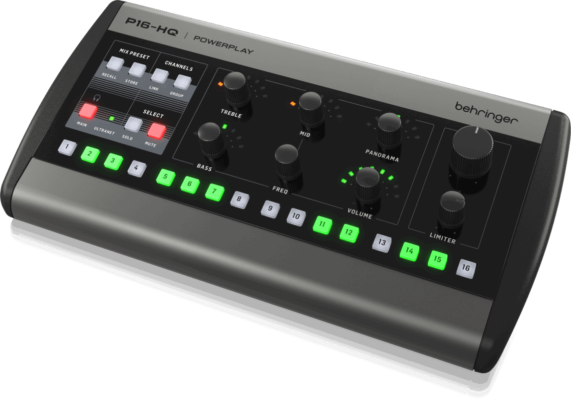 MEZCLADOR MONITOREO PERSONAL IN EARS BEHRINGER P16 HQ – Global Music Sas